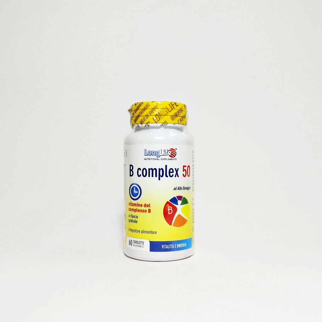 B Complex 50 60 tavolette Long Life – Erboristeria Canalchiaro